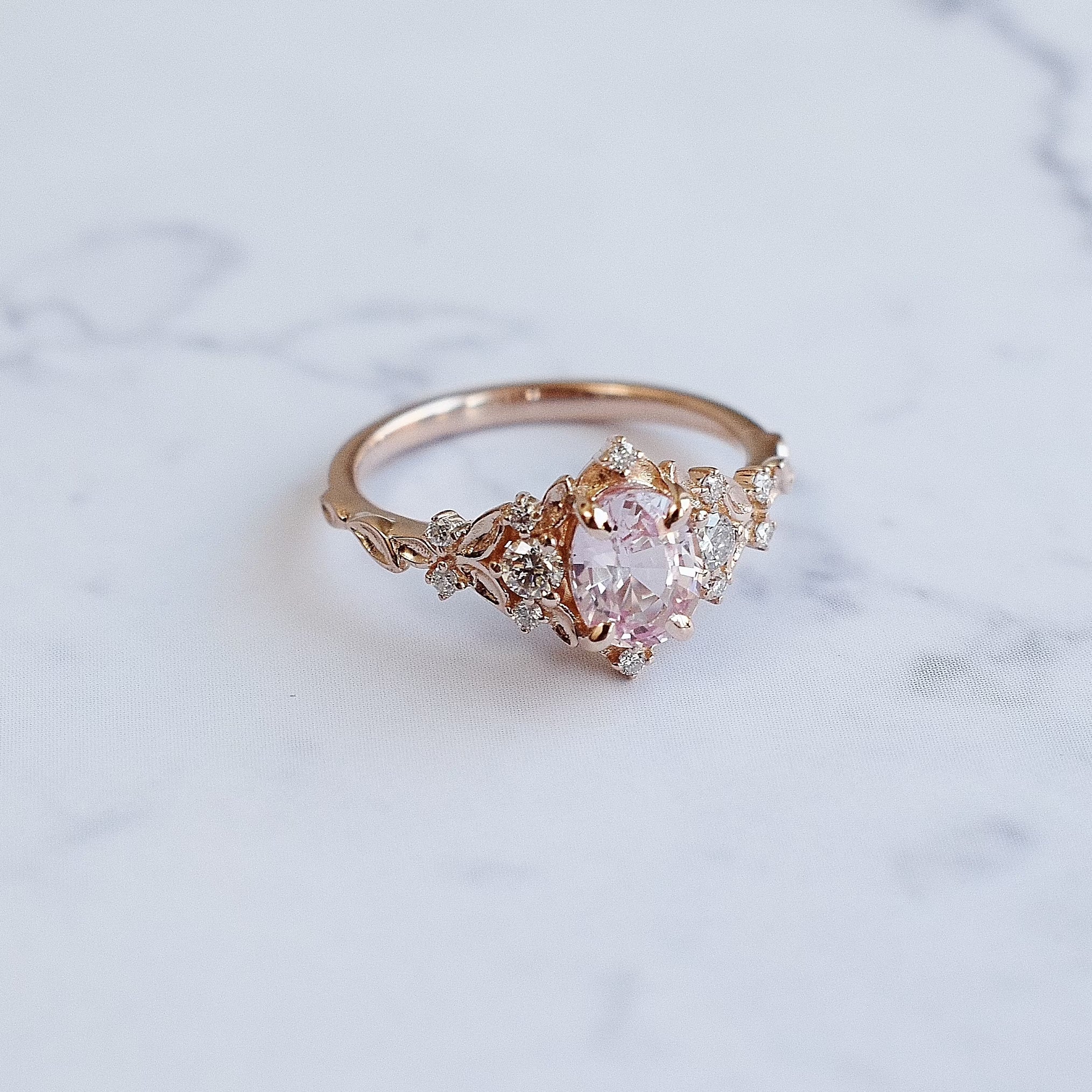 Arwen fantasy inspired sapphire ring collection – PinkSapphireRings.com