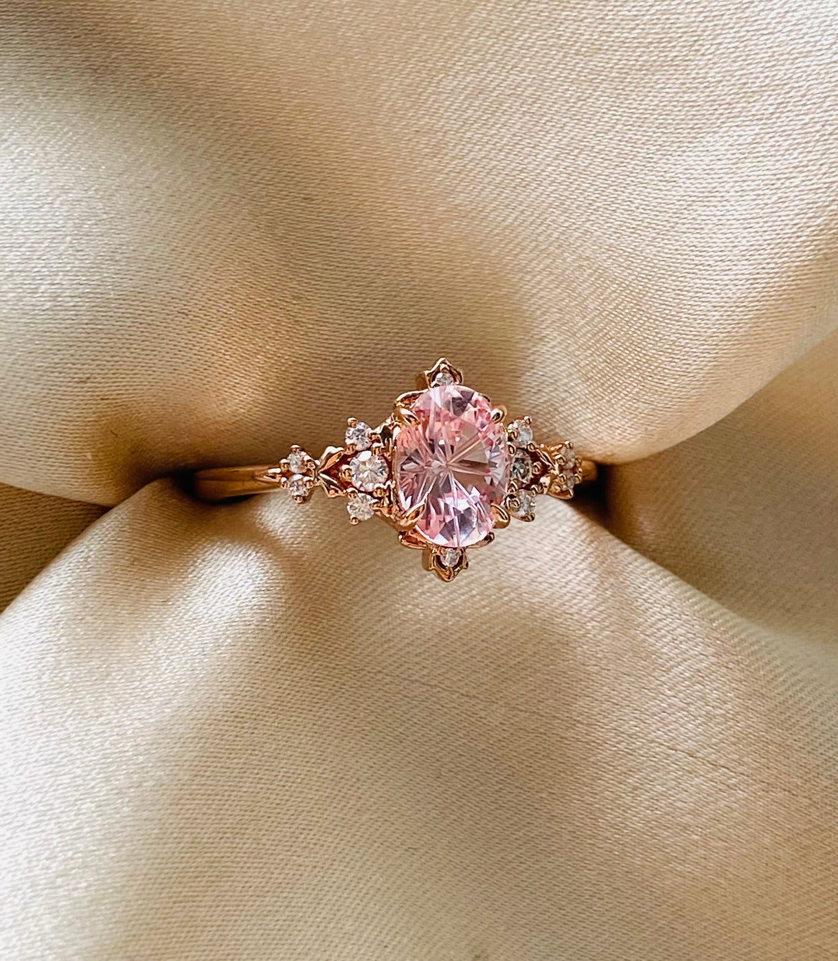 Arwen Blue Sapphire and diamonds fantasy inspired engagement Ring by ...